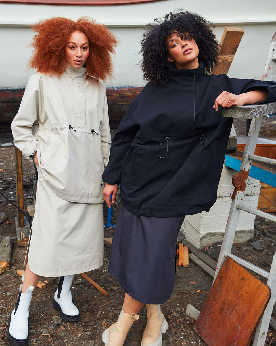 Regnbyge Anorak - New Black – BRGN - EU