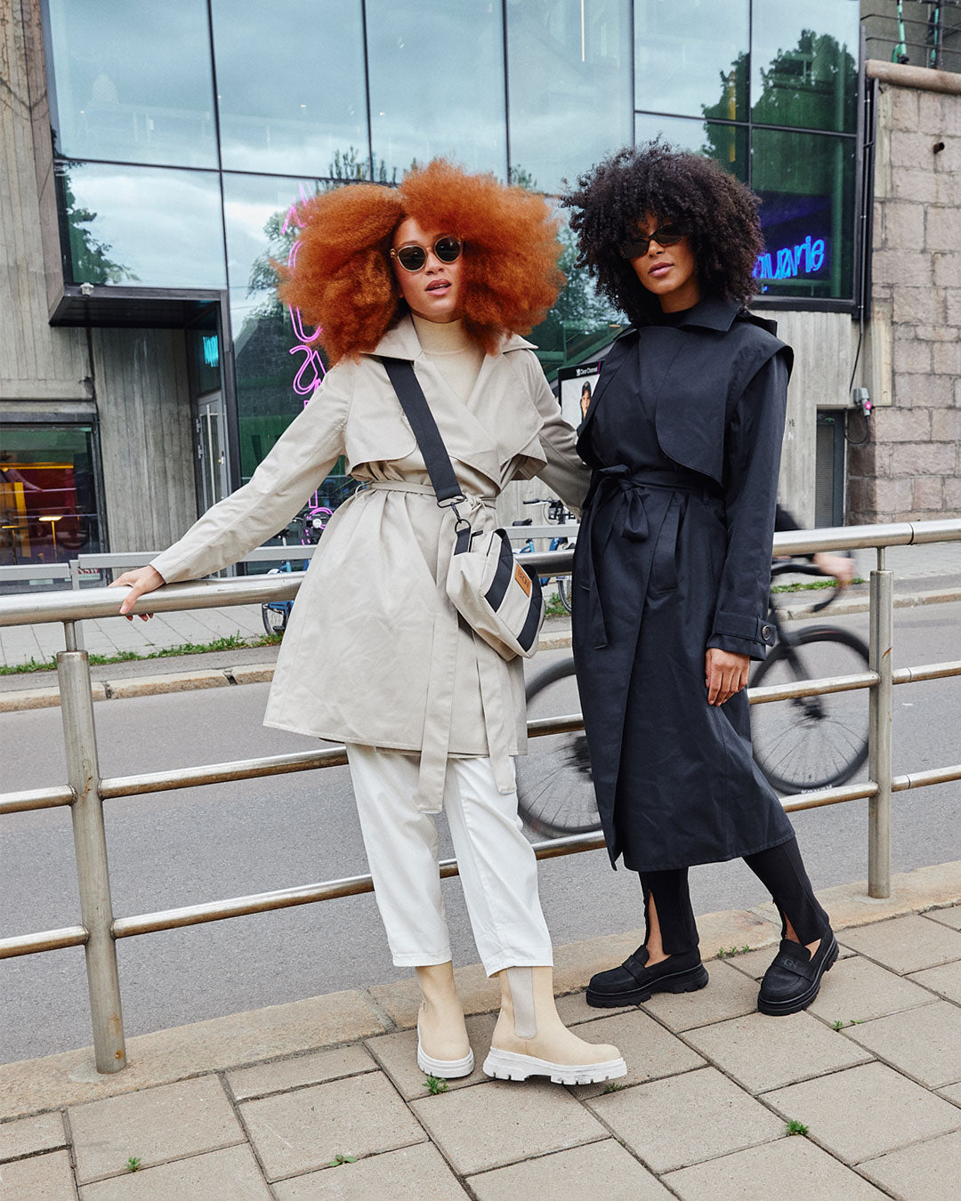 Regndråpe Trench Coat - Dark Navy – BRGN - EU